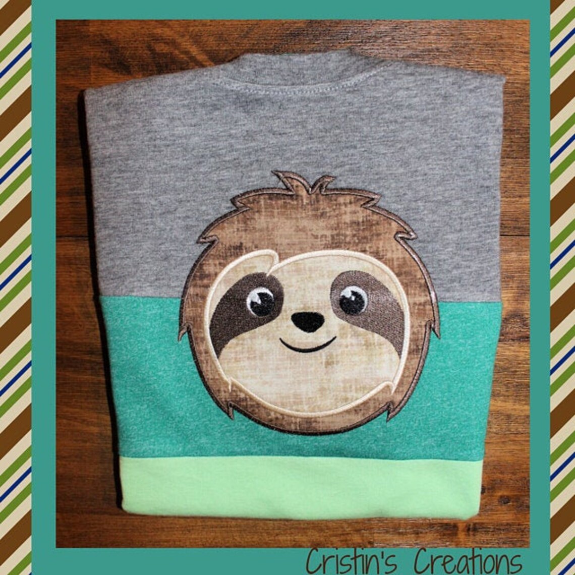 Sloth Face, Pretty Eyes Sloth, Sloth Head Applique Design, Sloth ...