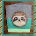Sloth Face, Pretty Eyes Sloth, Sloth Head Applique Design, Sloth ...