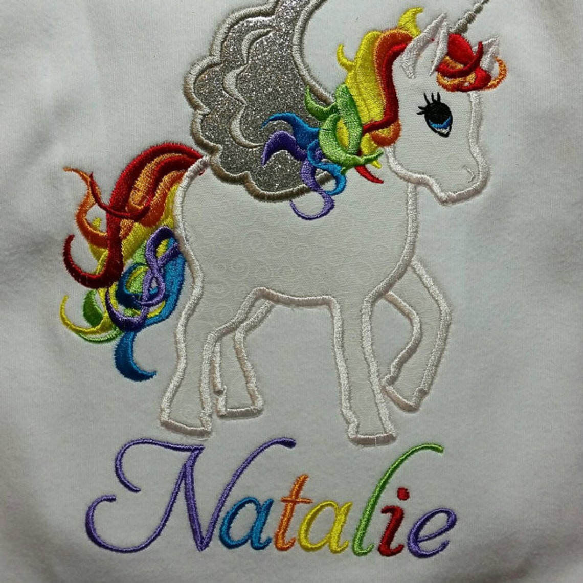 Rainbow Pony - Machine Embroidery Applique Designs 4x4, 5x7 and 6x10 ...