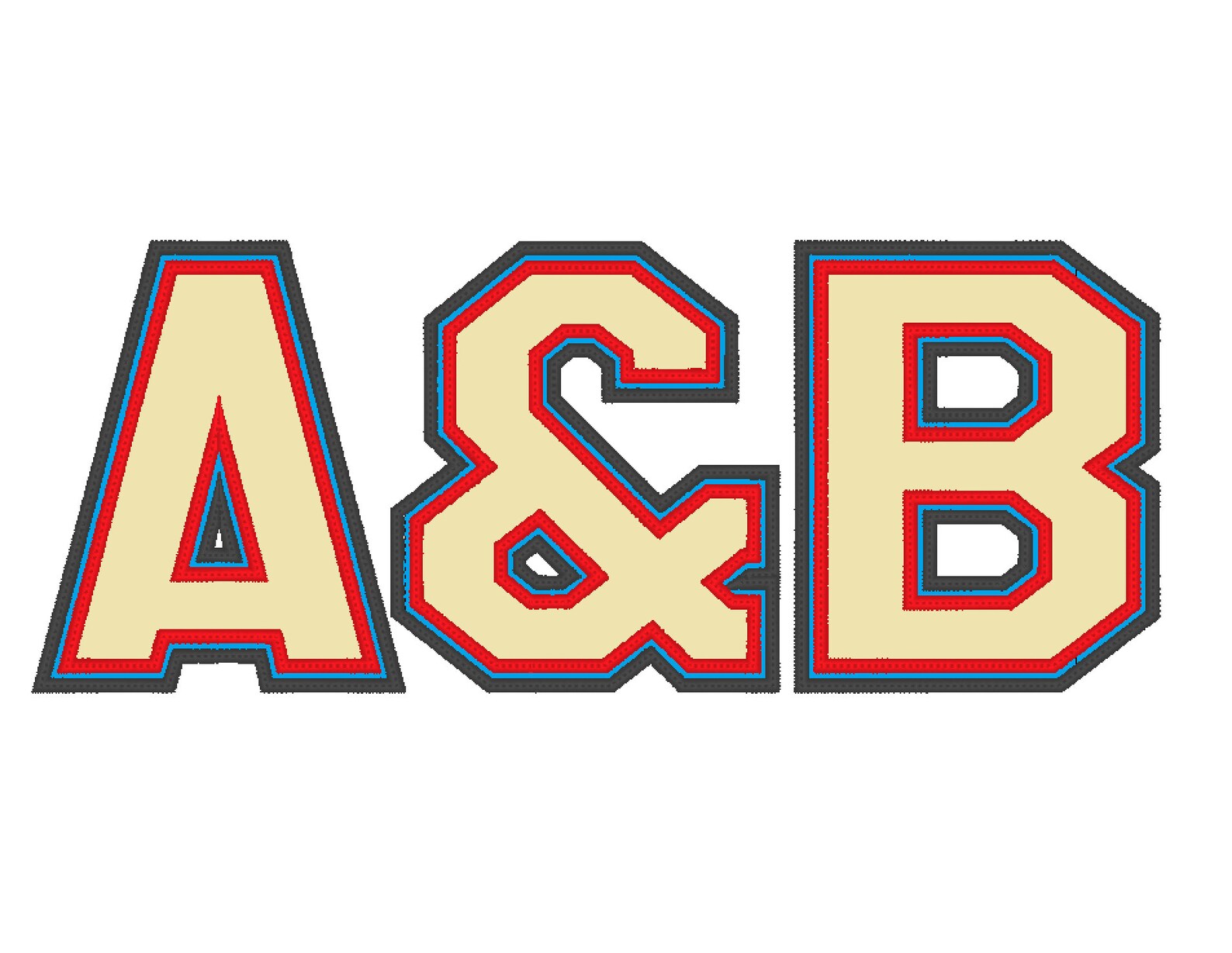 Varsity Collegiate Athletic Block Type Font Machine Embroidery Designs ...