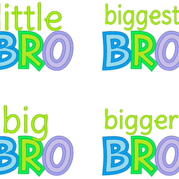 Little Brother Machine Embroidery Design - Etsy