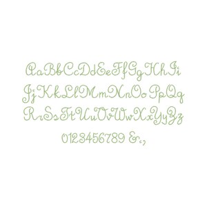 Quick Light Stitch Chain FONT Machine Embroidery Designs in Assorted ...