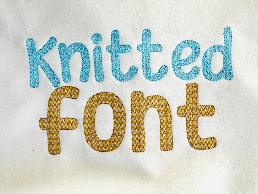 Knitted Effect Knit Sweater Stitch Font Texture Alphabet Monogram ...
