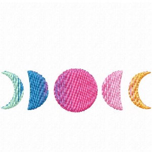 MINI Iridescent Moon Phases Four Principal Lunar Phases: New Moon ...