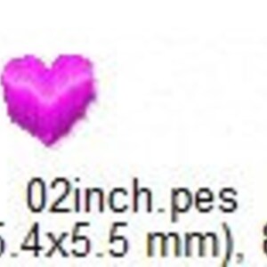 Mini Hearts Add on Mini Size Micro Wee Machine Embroidery Designs Less ...