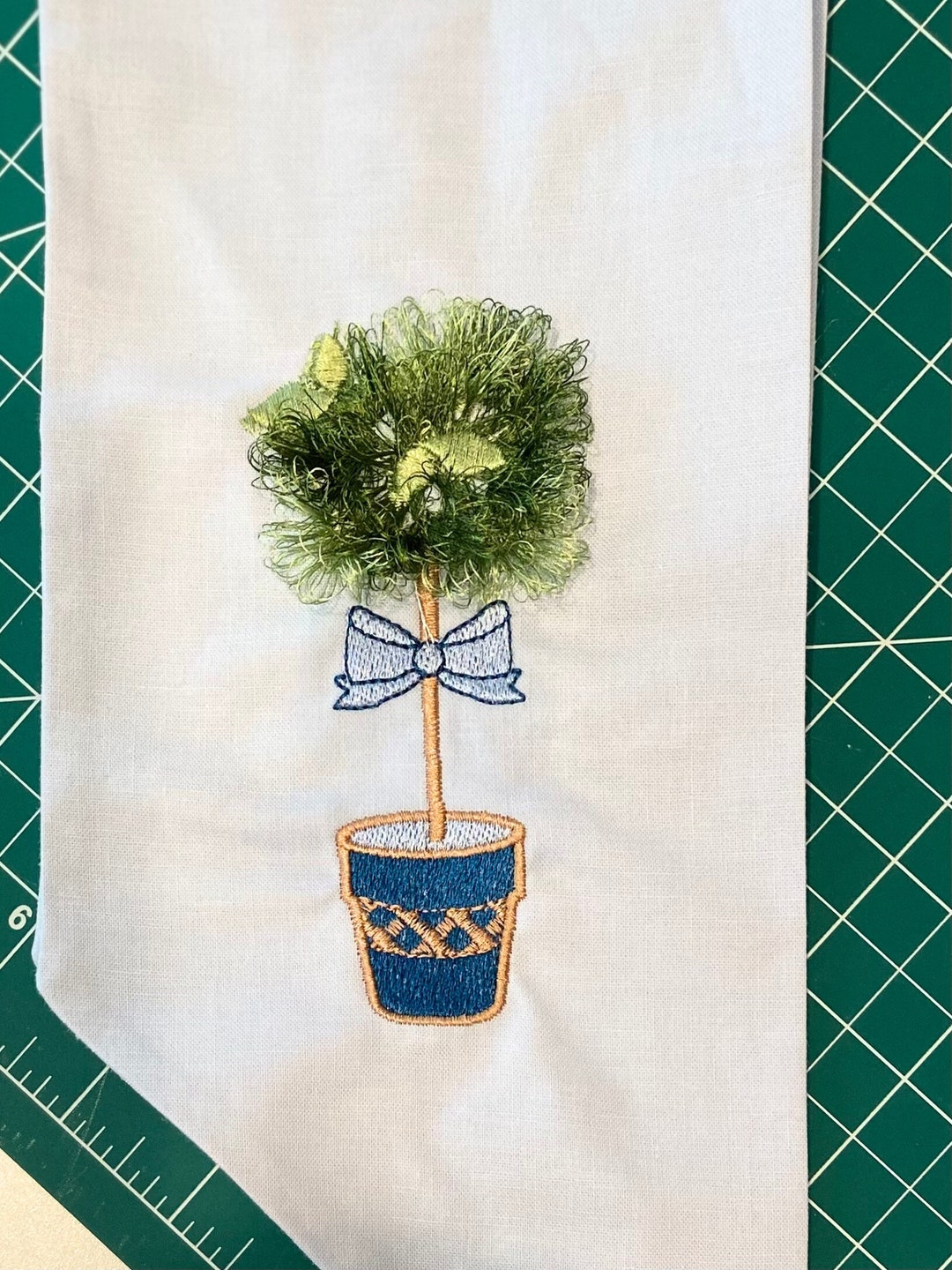 Fringed Fluffy Topiary Tree Fringe ITH in the Hoop Cute Fluffy Fringed ...