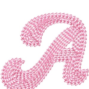 Cursive Chain Font Hand Stitch Effect Machine Embroidery Designs ...