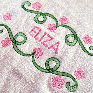 Flowered Towel Topper Collection, Machine Embroidery ITH Project ...