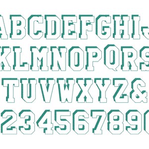 Sport Block Shadow Font Monogram Alphabet Machine Embroidery Designs ...