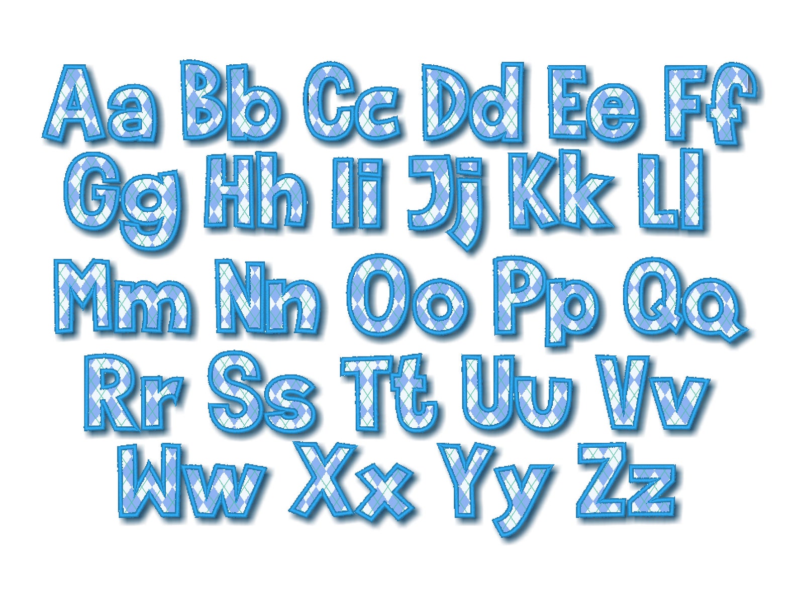 Boy Monogram Font Applique Machine Embroidery Designs Alphabet - Etsy