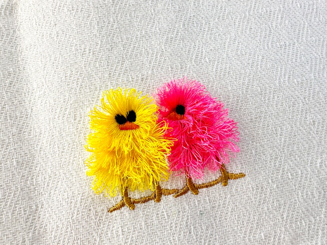 Cute Little Fluffy Chicks Machine Embroidery Designs Fringed Chick ...