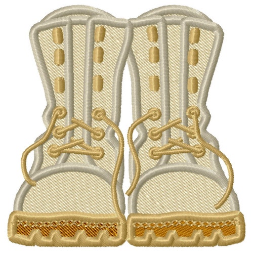 Combat Boots Applique Machine Embroidery Designs for Hoop - Etsy