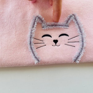 Peeking Fringe Kitten Fringed Cat Fur Machine Embroidery Designs Kitty ...