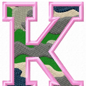 Camouflage Embroidery Font Camo Alphabet Letters and Numbers Machine ...