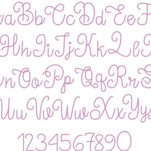 Bold Dense Chain Stitch FONT Machine Embroidery Designs in Alphabet ...