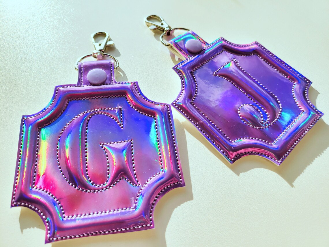 Special Puffy Puff Foam Classic Key Fob Snap Tab Machine Embroidery ...