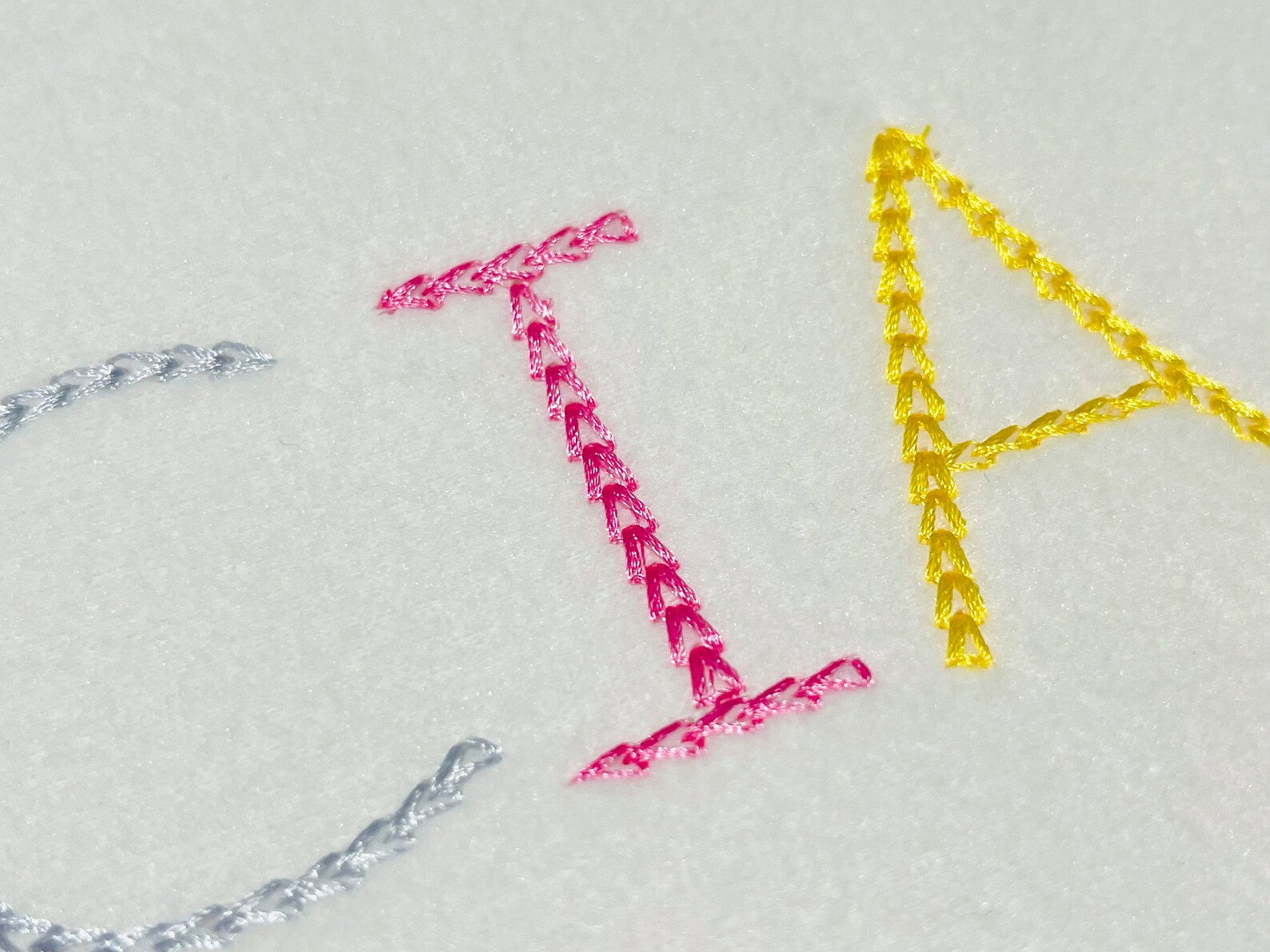 Quick Light Stitch Chain FONT Machine Embroidery Designs in Assorted ...