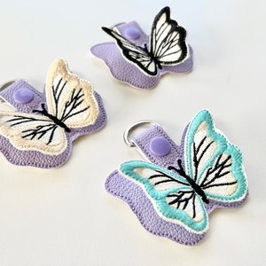 Butterfly 3D Keychain in the Hoop ITH Project Dimensional Butterfly Key ...