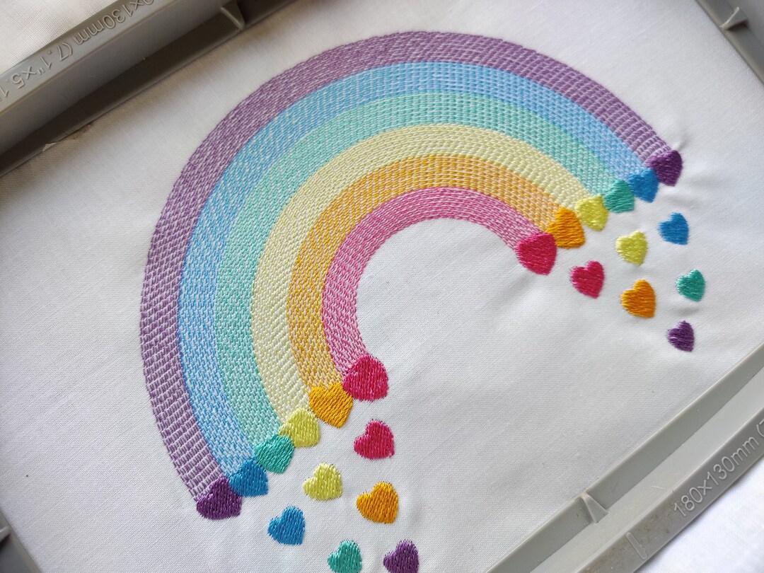 Light Stitching Light Stitch Rainbow in Many Sizes, Rainbow Falling ...