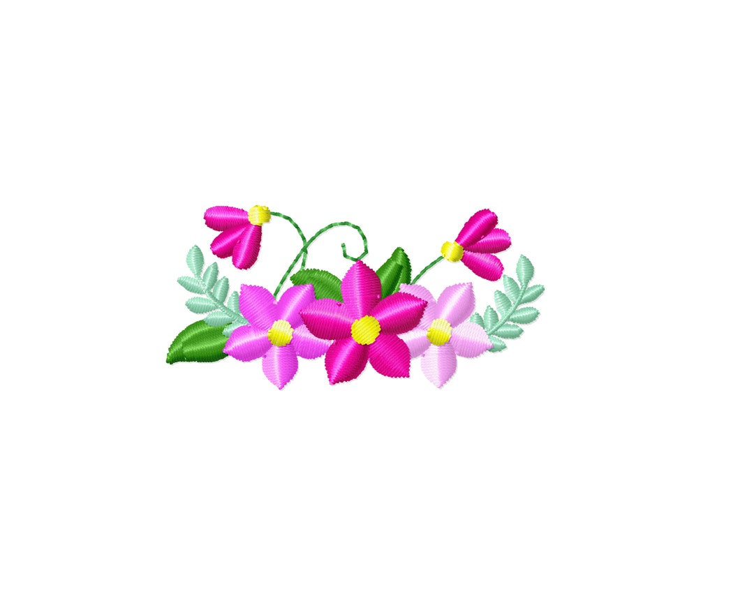 MINI Little Small Wee Micro Flowers Machine Embroidery Designs Flower ...