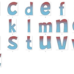 Iridescent 2 Color Block Monogram FONT Alphabet Machine Embroidery ...