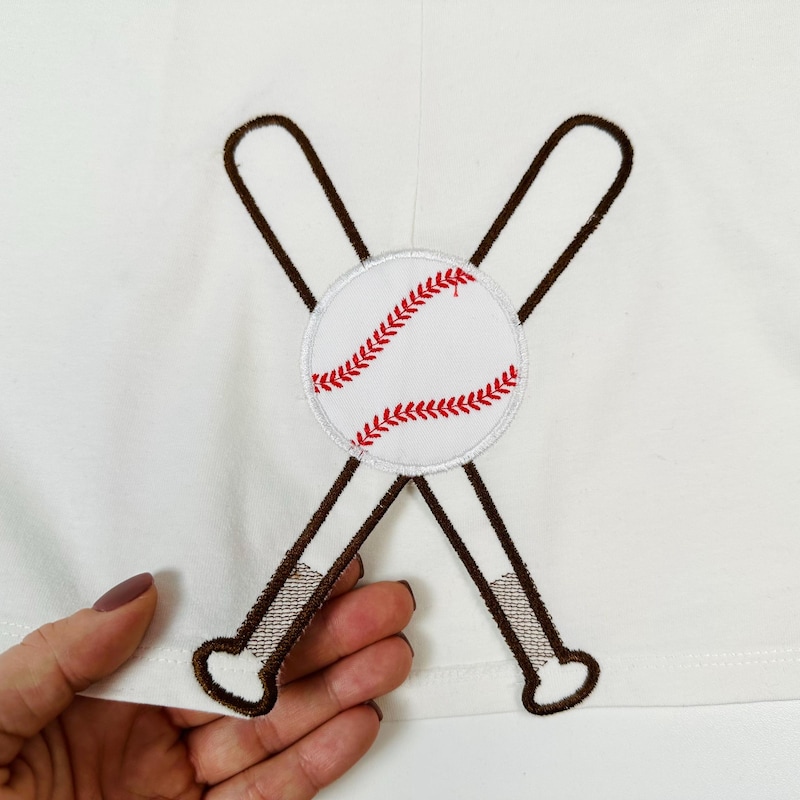 Softball Applique - Etsy