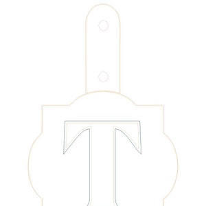 Special Puffy Puff 3d Foam Key Fob Snap Tab All Letters A up to Z in ...