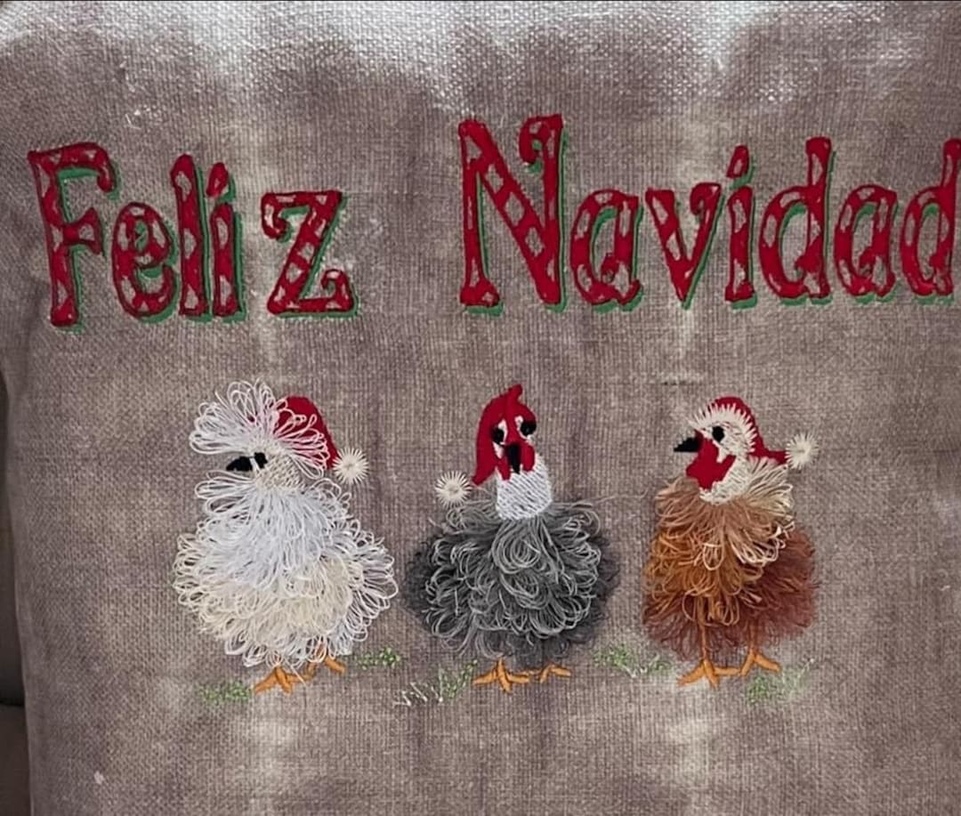 Cute Little Mini Fringed Chicken Machine Embroidery Designs Fringed ...