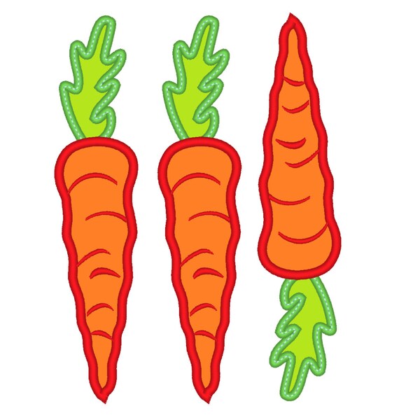 Carrot Applique - Etsy