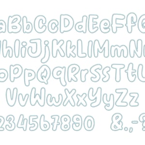 Baby Applique Font Machine Embroidery Applique Designs Monogram ...