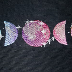 Rainbow Iridescent Moon Phases Four Principal Lunar Phases: New Moon ...