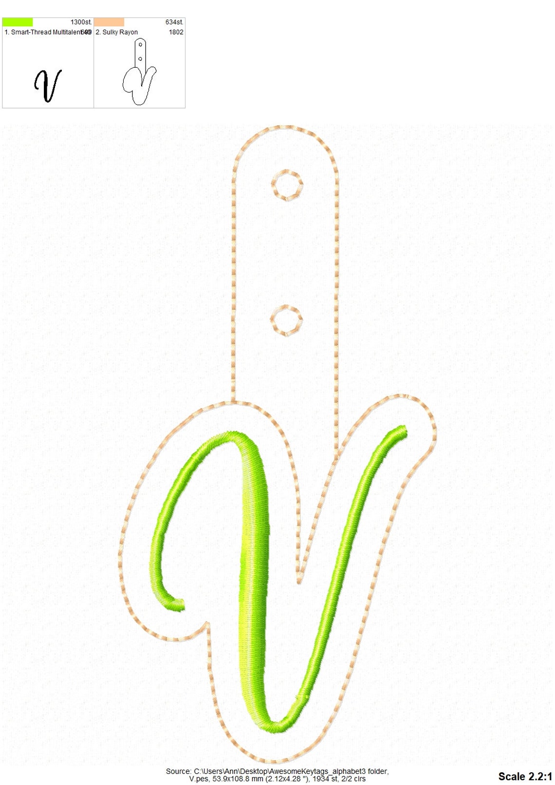 Key Fob Snap Tab Monogram Script Initial Letters From A up to Z in the ...