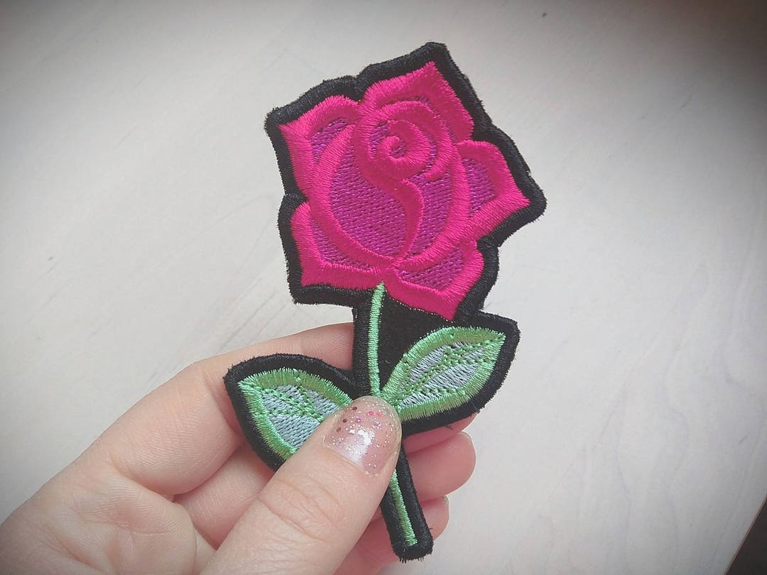 Rose Patch - Machine Embroidery Cute Patch Applique Designs Assorted ...
