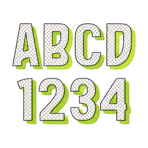 Block Glitter Shadow Font HTV Glitter Monogram Sparkle Effect Alphabet ...