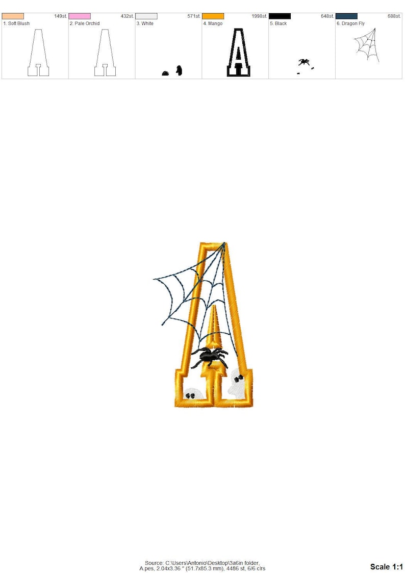 Halloween Spiderweb Ghost FONT Applique Set of 2 Varsity Collegiate ...