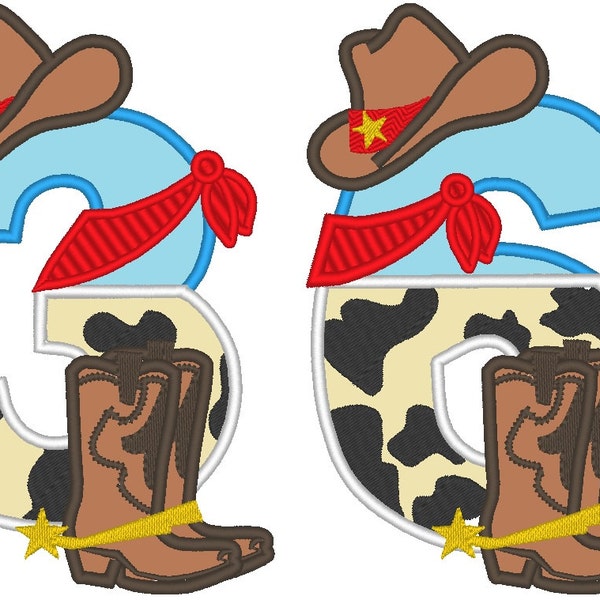 Cowboy Applique - Etsy