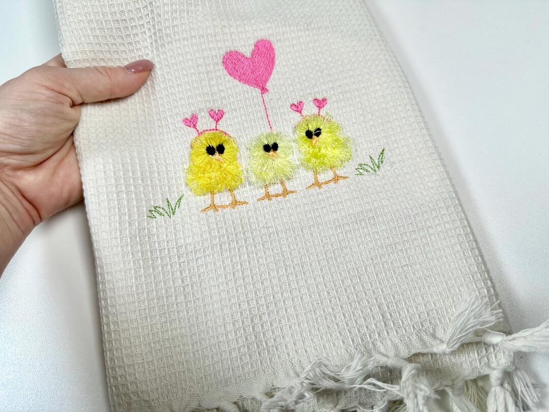 Cute Little Chicks Machine Embroidery Designs Fringed Fluffy Chick ...