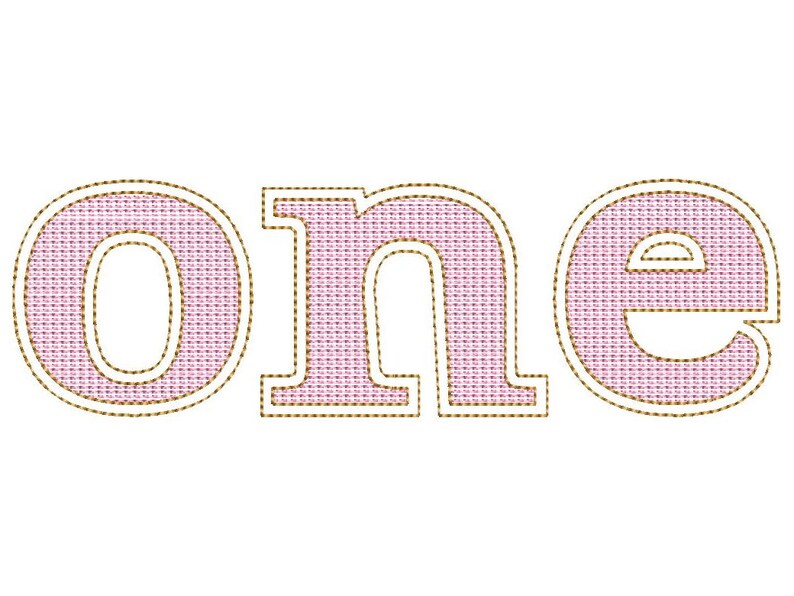 Golden Light Stitch Block Sheriff Font May Use With Script - Etsy