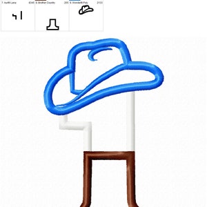 Little Cowboy Number Embroidery Birthday Number Applique Cowboy 1 ...