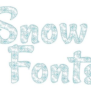 Winter Holidays Snow Font Light Sketch Outline Machine Embroidery ...