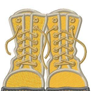 Combat Boots - Applique Machine Embroidery Designs for Hoop 4x4 and 5x7 ...