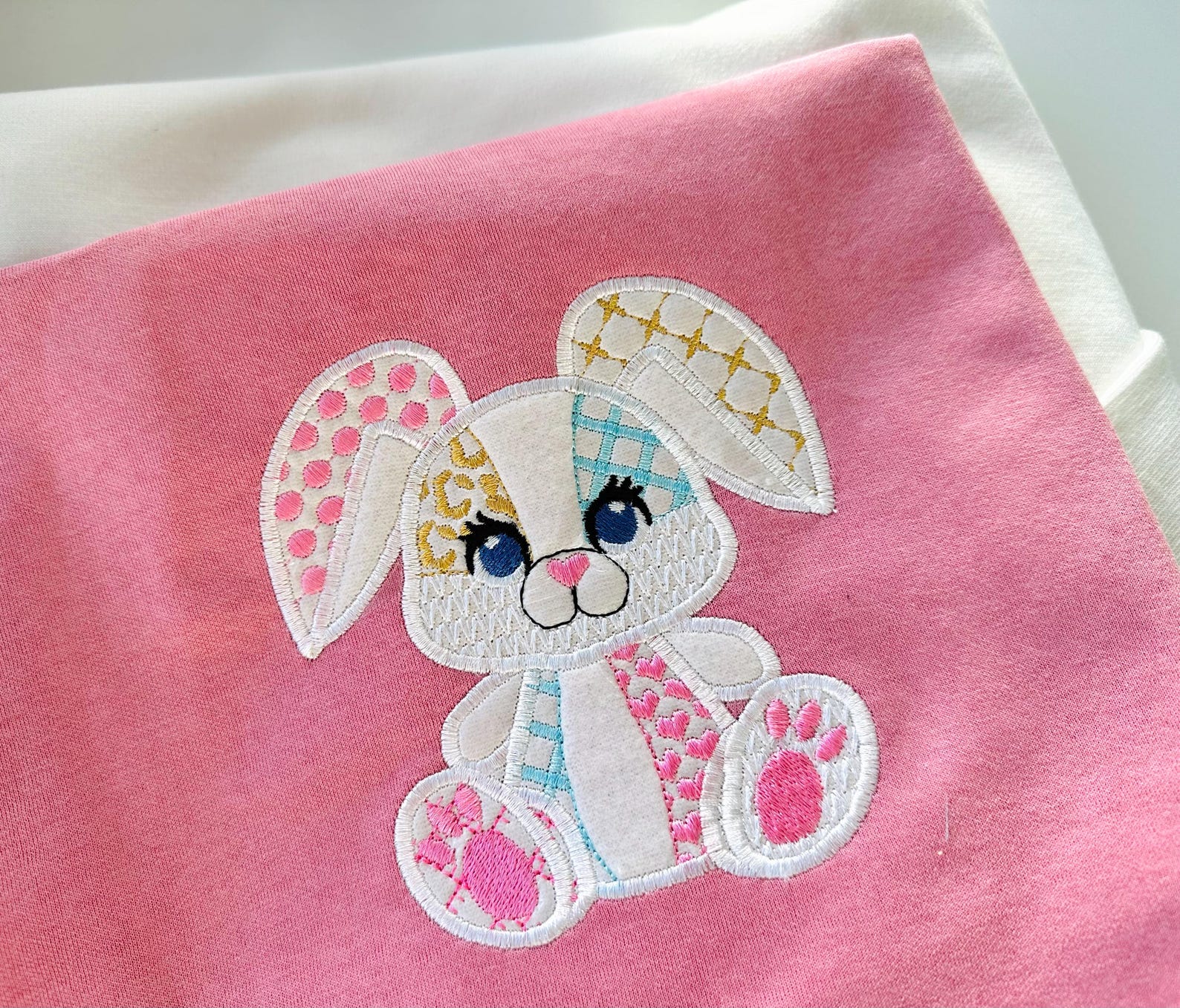 Cute Patterned Bunny Toy Applique Machine Embroidery Designs Kids Baby ...