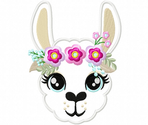 Llama Face 3D Fringed Flower Floral Crown Lama Alpaca Head - Etsy