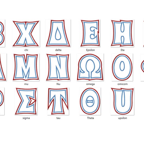 Fraternities and Sororities Greek Font Alphabet Simple - Etsy
