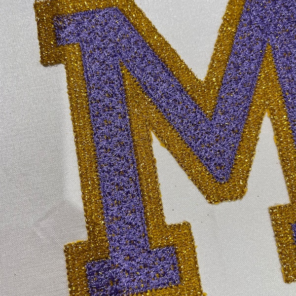 Chenille Embroidery Font - Etsy