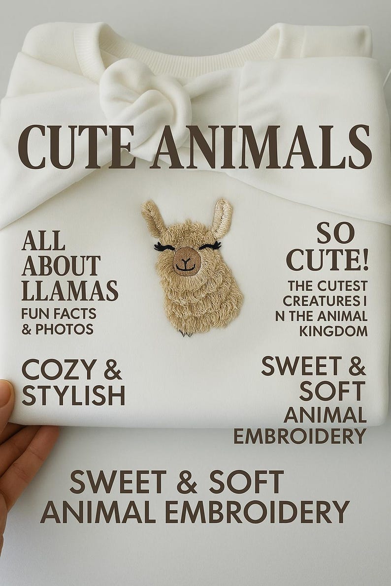 Adorable Fringed Fluffy Llama Alpaca Kids Baby Fur Chenille Fringe ...