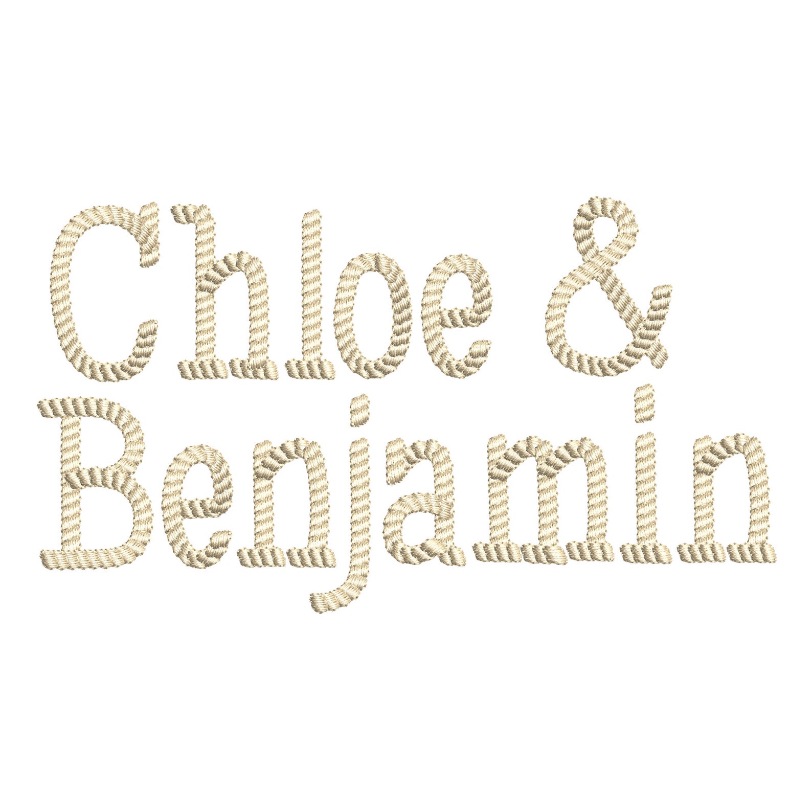 Rope FONT Alphabet Letters and Numbers Machine Embroidery Designs in ...