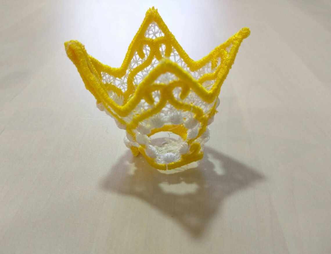 Lace Princess Little Crown FSL Free Standing Embroidery - Etsy