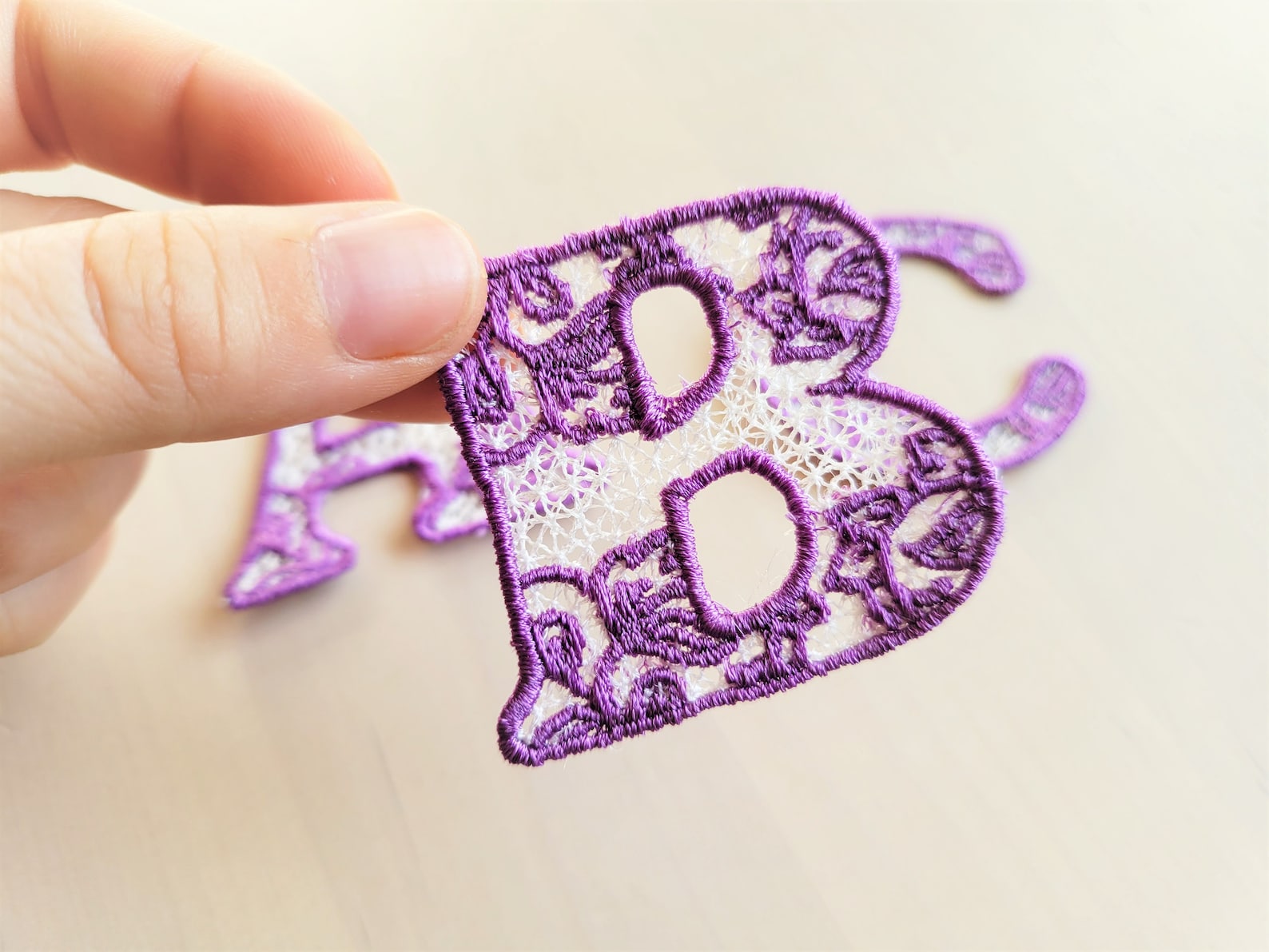 Lace Font FSL Free Standing Lace Monogram Initial Font Machine ...