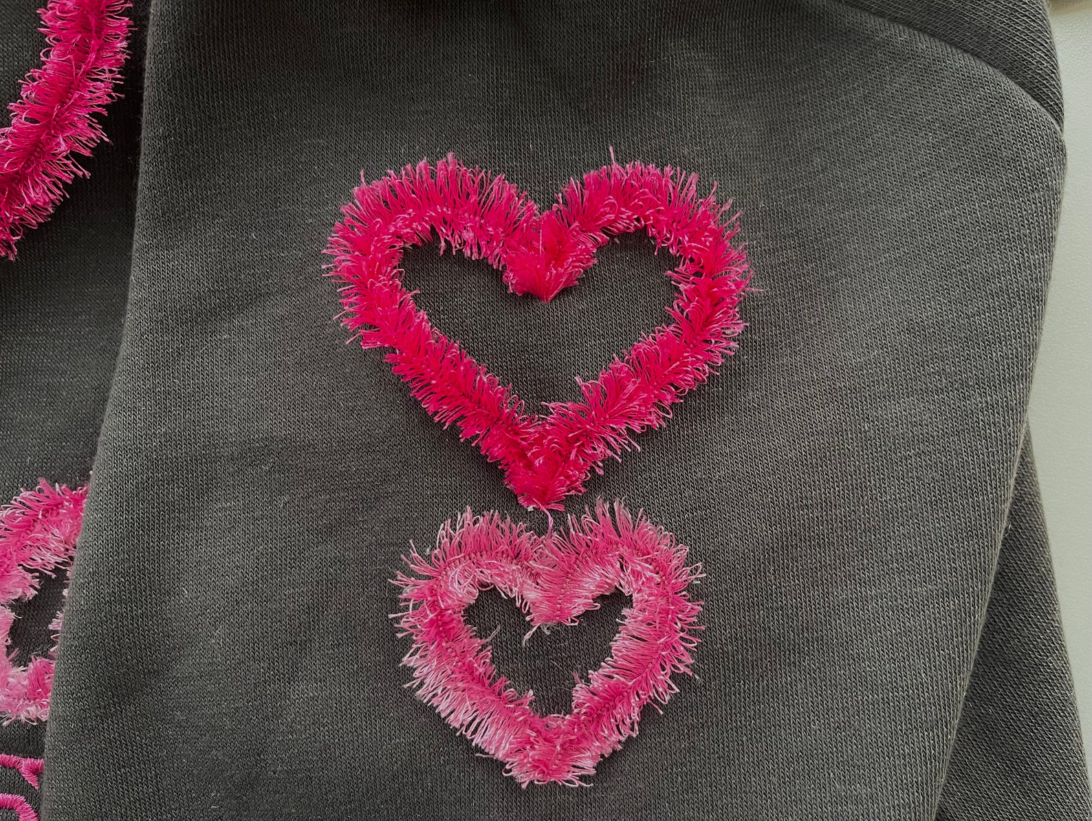 Fluffy Valentine Heart Chenille Awesome Hearts Fringed Fluffy Heart ...
